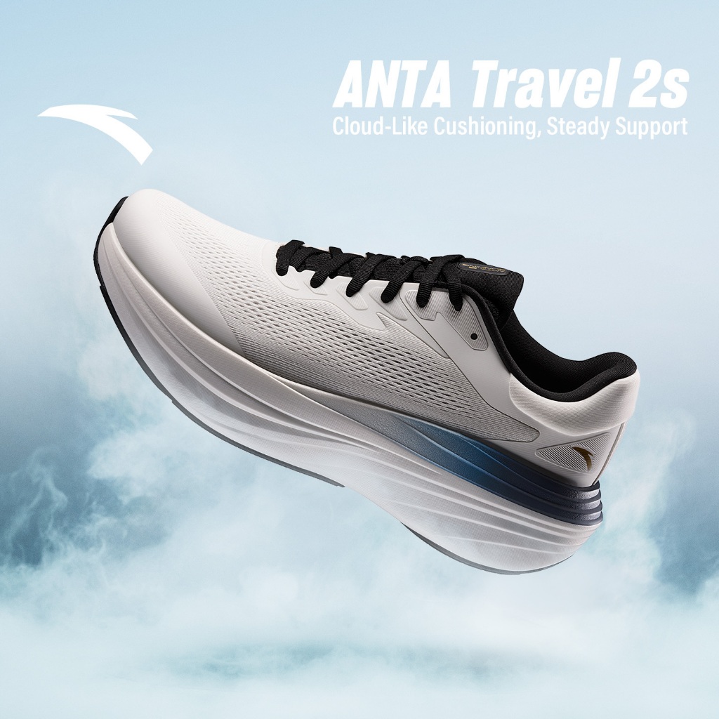 ANTA Travel 2S Men PG 7 Running Shoes 2E Widefoot Cushioning Rebound ...
