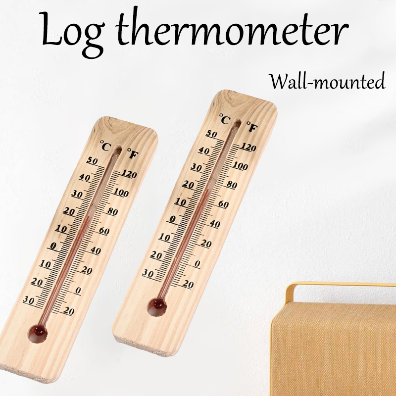 Wood wall hang thermometer for egg incubator Outdoor garden office room ...