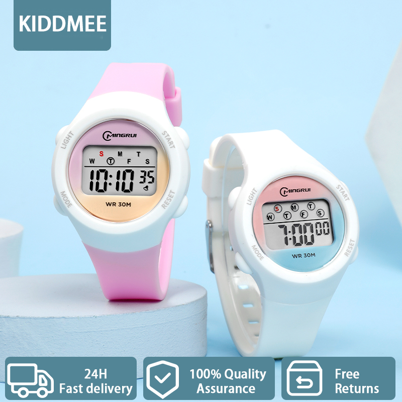 KIDDMEE Kids Digital Watch Children Macaroon Waterproof Clock Sport ...
