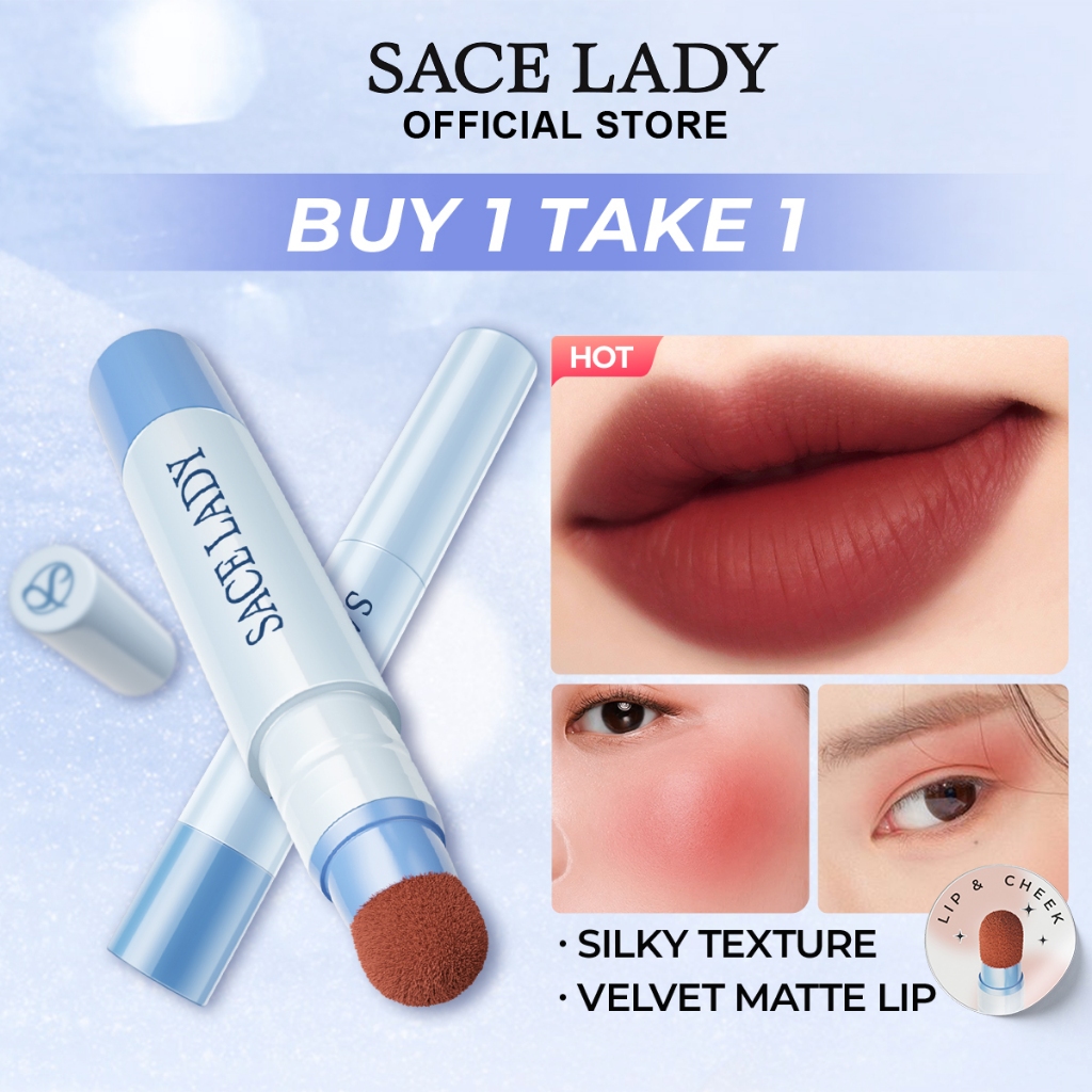 【BUY 1 TAKE 1】SACE LADY Fluffy Bubble Matte Air Cushion Lipstick ...
