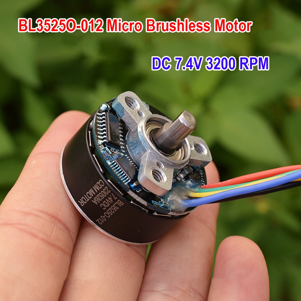 Micro BL3525 Brushless Motor with Drive Board DC 6V 7.4V 9V 12V 3200RPM ...