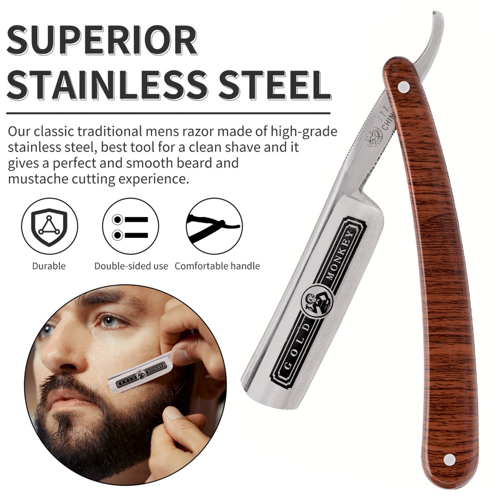 Golden Monkey 77 No Need For Blades Old-Fashioned Shaving Razor Dry And ...