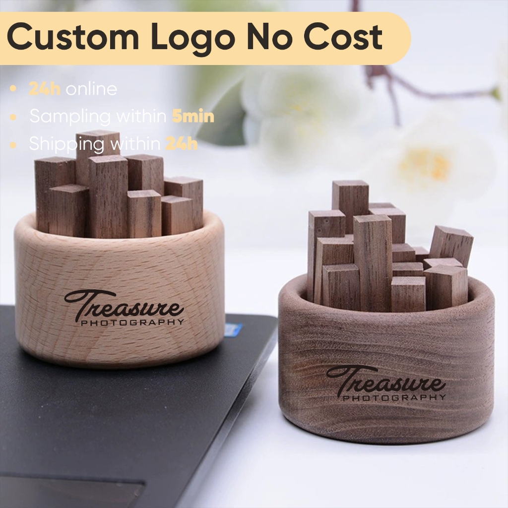 1Pcs free logo custom diffuser essential oil wood beech black walnut ...