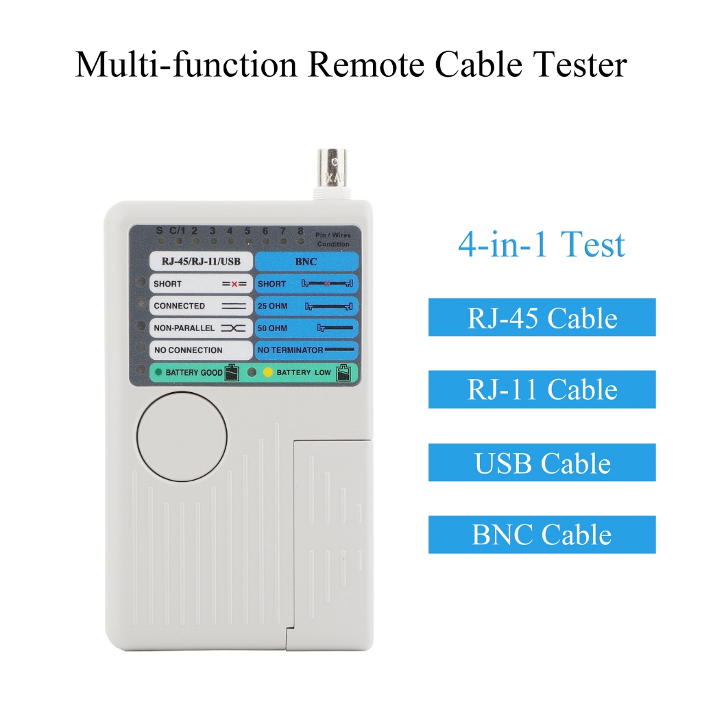 1PCS 4 in 1 Multi-function Universal Network Cable Tester Test Tool for ...