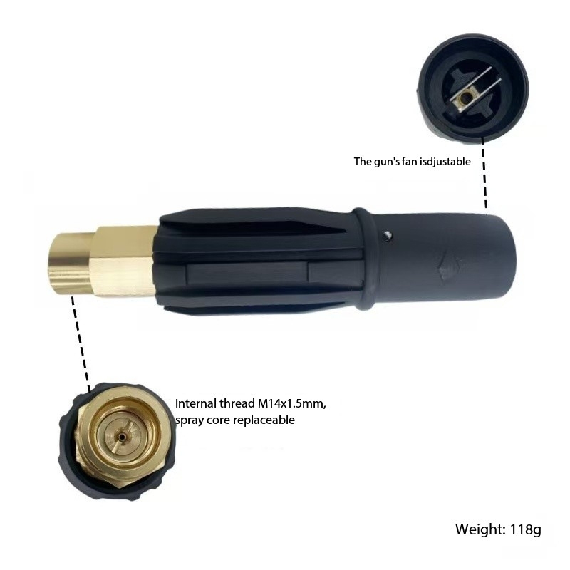 Brass Fan-Shaped Snow Foam Nozzle Self-Priming Nozzle for High Pressure ...