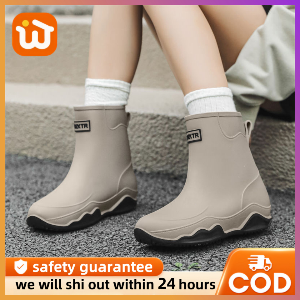 WakayaHome | Rain Boots Popular Unisex Waterproof Outdoor Rain Shoes ...