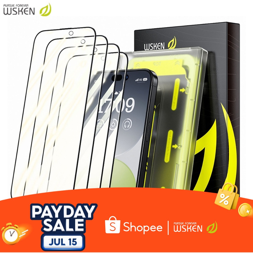 WSKEN HD/Privacy Tempered Glass for iph 16ProMax/15ProMax/14/13/12 ...