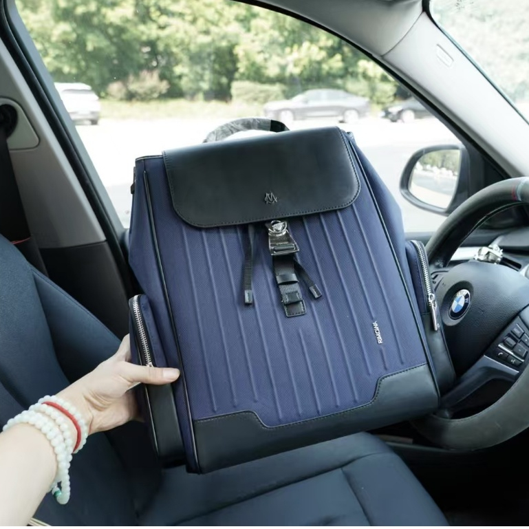 R RIMOWA Backpack Cowhide Fabric Large Capacity Travel Bag | Shopee ...