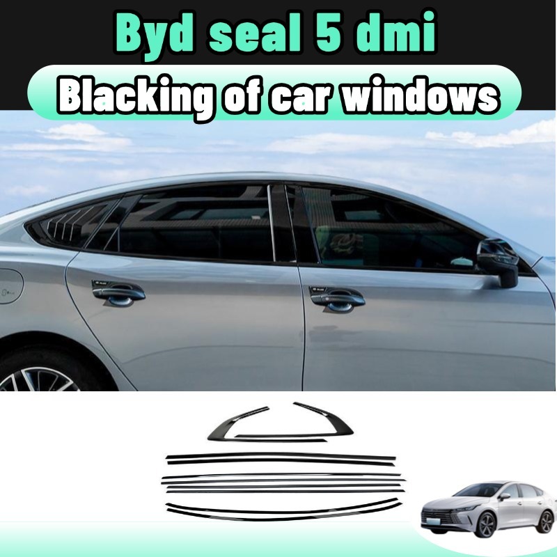 Byd seal 5 dmi bodykit side window trim bright black modification ...