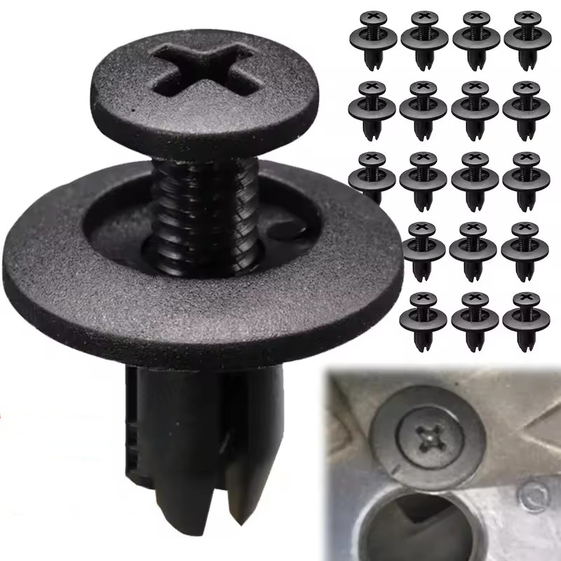 50/100PCS Auto Fastener Car Bumper Clips Retainer Rivet Door Panel ...
