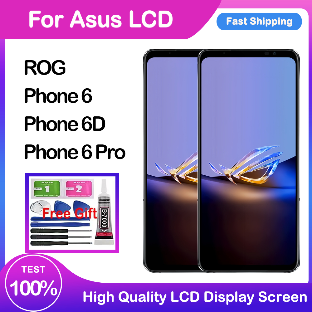 For AMOLED Asus ROG Phone 6 6D 6Pro LCD Display Touch Screen ...
