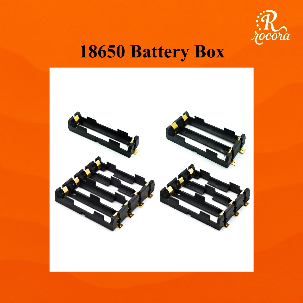 18650 -1/2/3/4-cell battery box-gold-plated SMD | Shopee Philippines