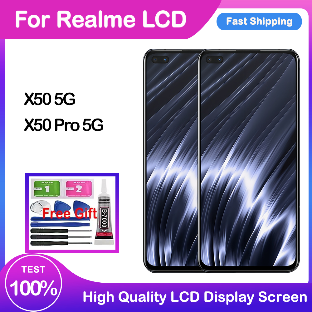 For OLED TFT Realme X50 5G X50 Pro 5G LCD Display Touch Screen Replacement | Shopee Philippines