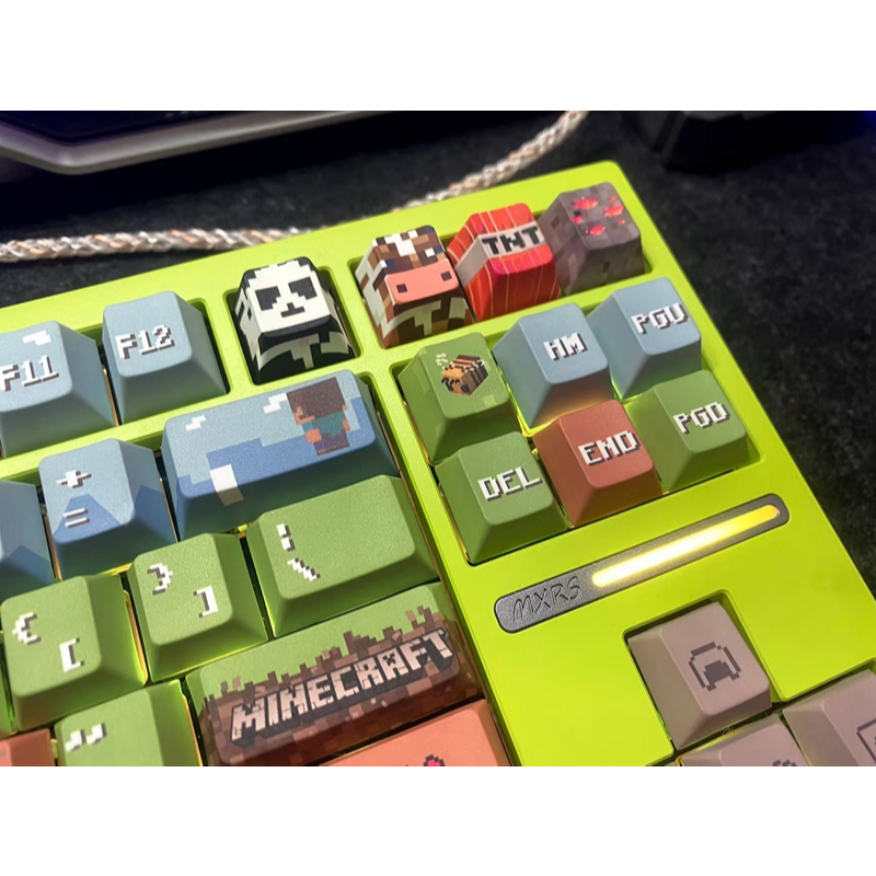 【Keycap Only】Minecraft Keycaps 139 Keys PBT Dye-sub Cherry Profile For ...