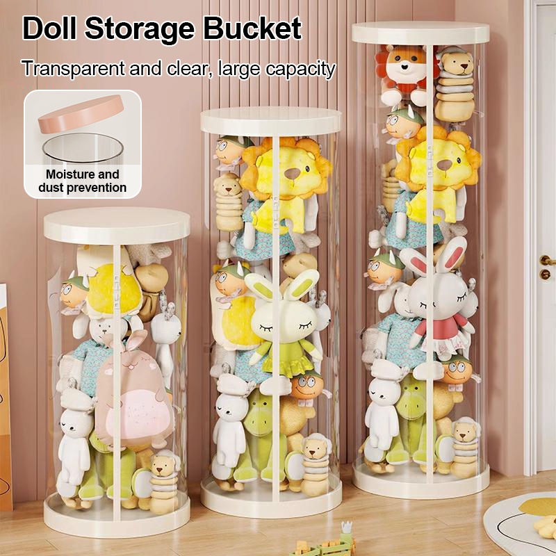 Kids Plush Toy Storage Box - 3 Sizes(90/120/150cm) Transparent PVC Doll ...