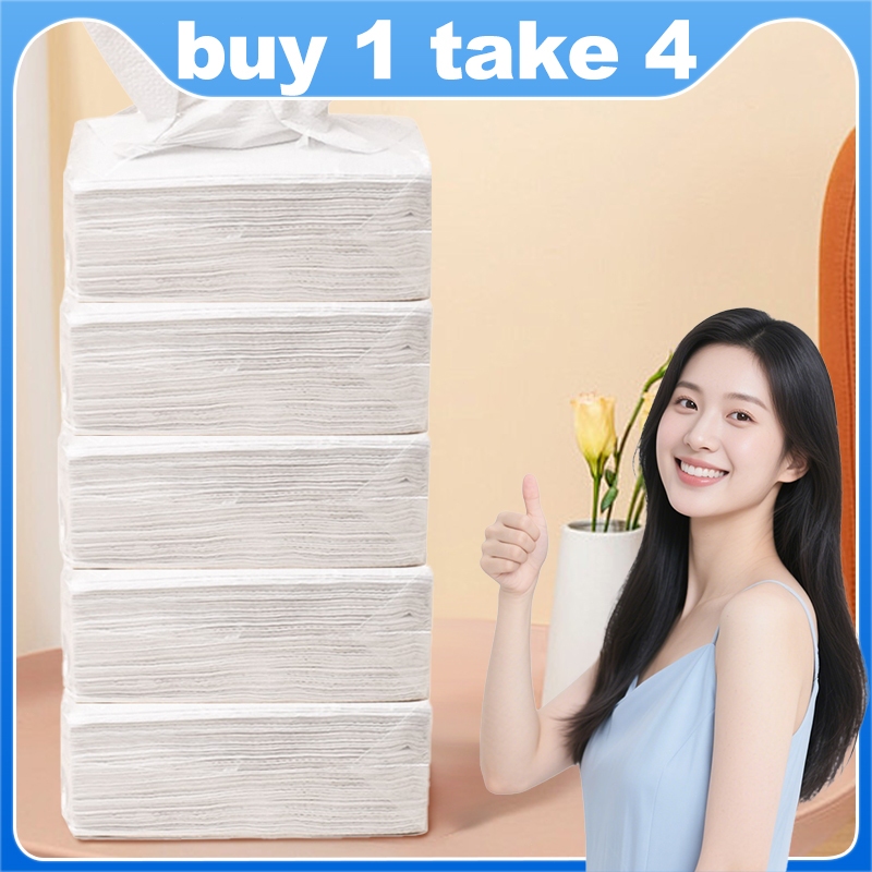 【Buy 1 Take 4】Interfolded Paper Towel or Kitchen Towel - 1Ply Premium ...