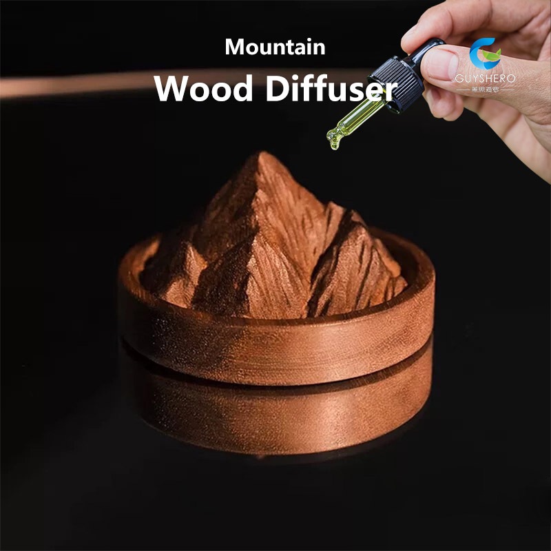 mountain wood diffuser for essential oil aroma black walnut 100% nature ...