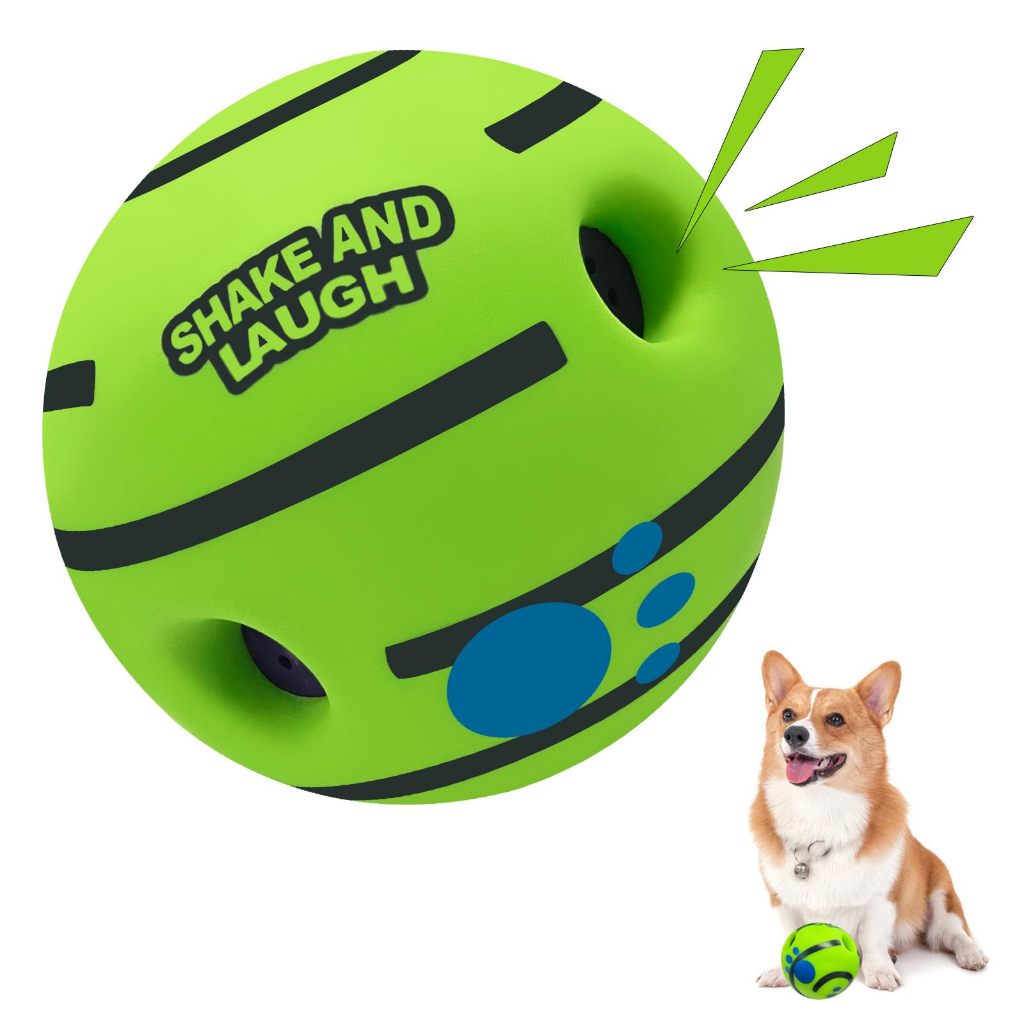 Dog Toy Rolling Sounding Ball Self-Happy Silly Laughing Ball Molaring ...