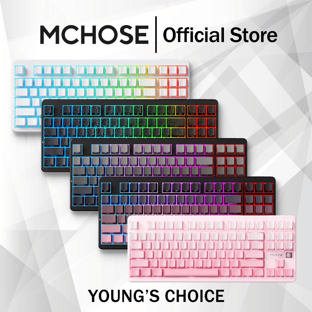 MCHOSE G87 Wireless Gaming Keyboard Gasket Mount Custom Mechanical ...