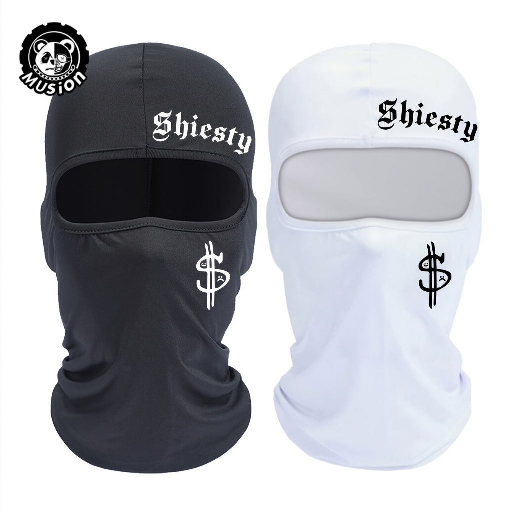 Musion Shiesty Y2K Hip Hop Dollar Fashion Print Face Mask Breathable ...