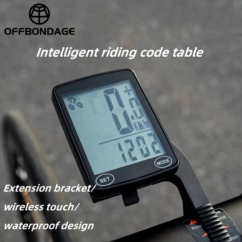 Wireless Bicycle Computer Multi Functional LCD Screen Bicycle Computer ...