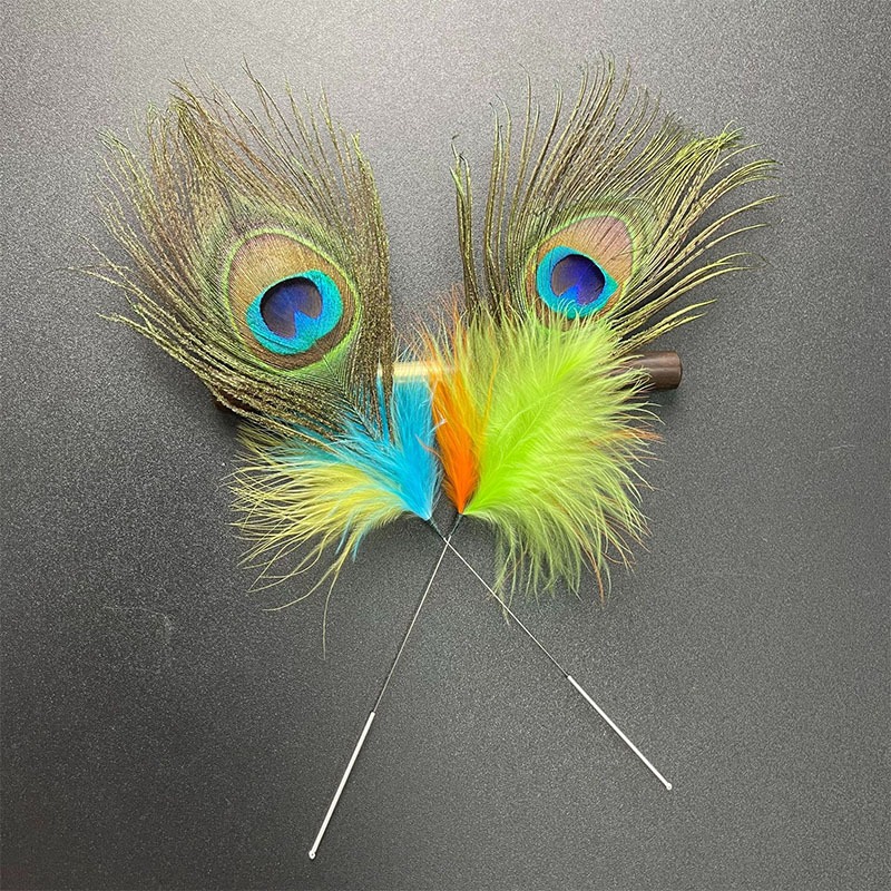 Hibiscus Peacock Feathers Ear Picking Tools For Face Sweeping Massage ...