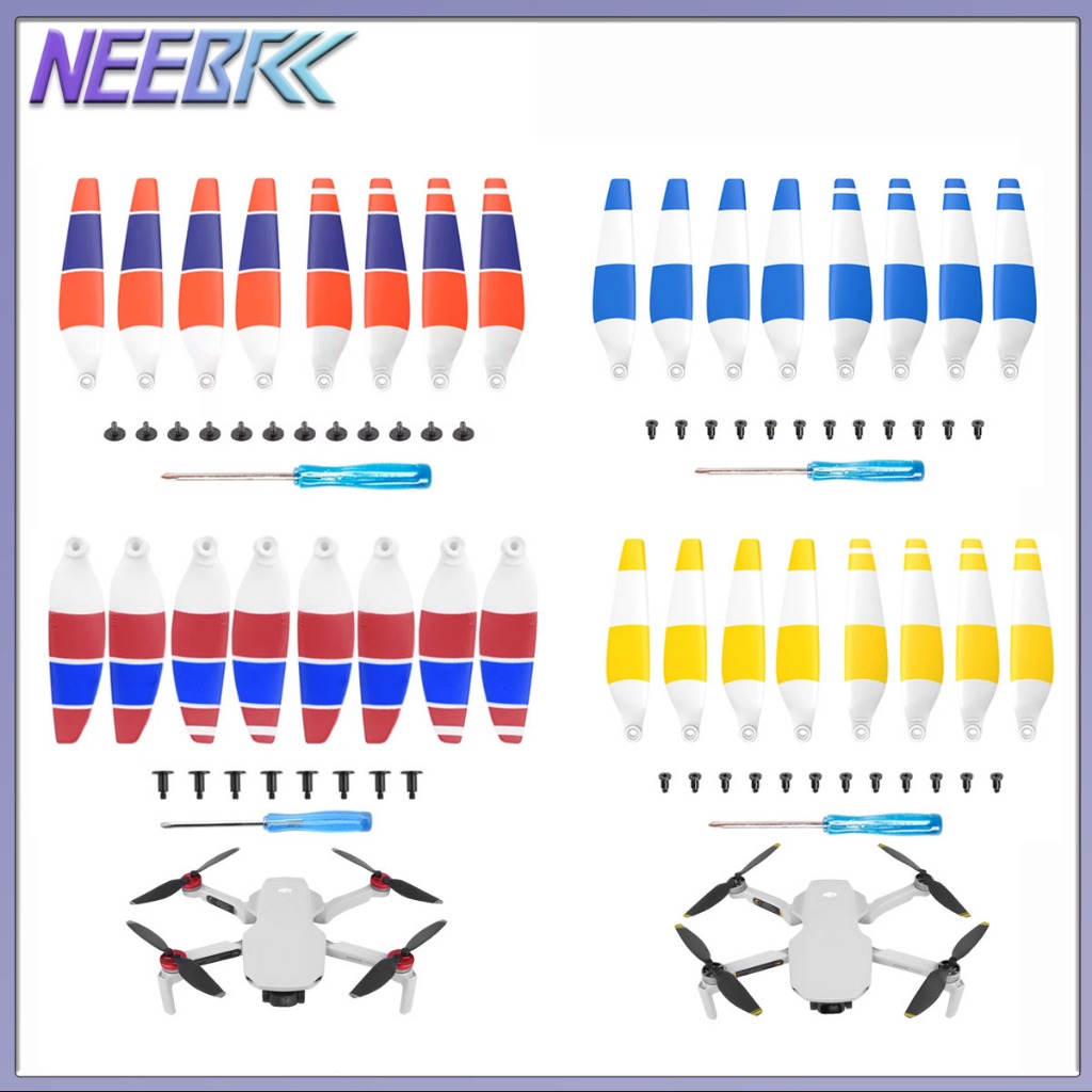 Propeller With Screws Drone Propeller Low-Noise Props For DJI Mini 4 ...