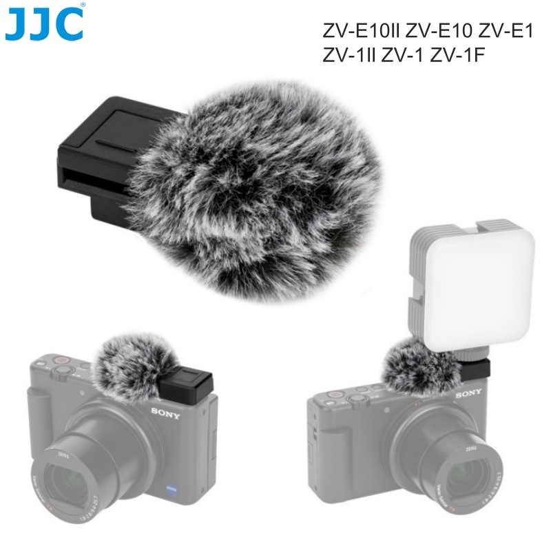 JJC Microphone Windscreen Wind Muff Cover for Sony ZVE10II ZVE10 ZV1II ...