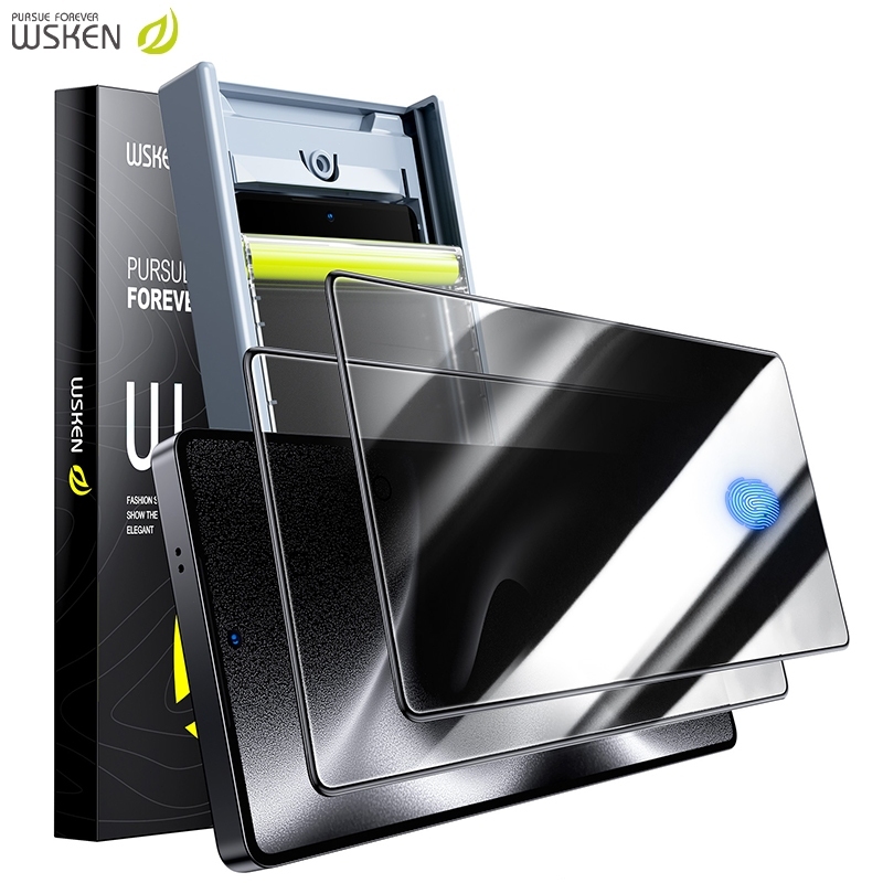 WSKEN For Samsung Galaxy S25Ultra Anti-Spy Tempered Glass Full Screen ...