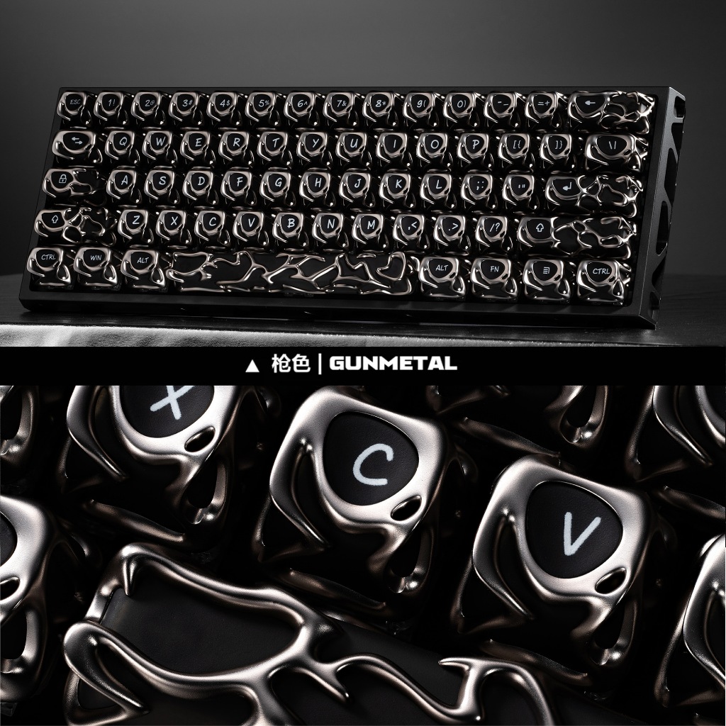 XVX Venom Keycaps | Metallic Texture Hollow Frosted Transparent ...