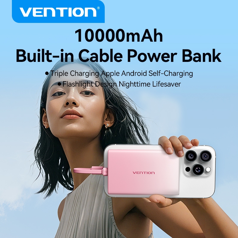Vention Ultra Slim Mini Powerbank 10000mAh 20W 5000mAh Power Bank PD ...