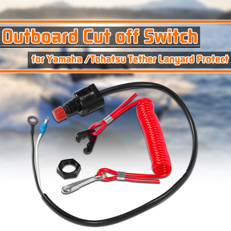 Boat Motor Emergency Kill Stop Switch for Yamaha /Tohatsu Outboard Stop ...