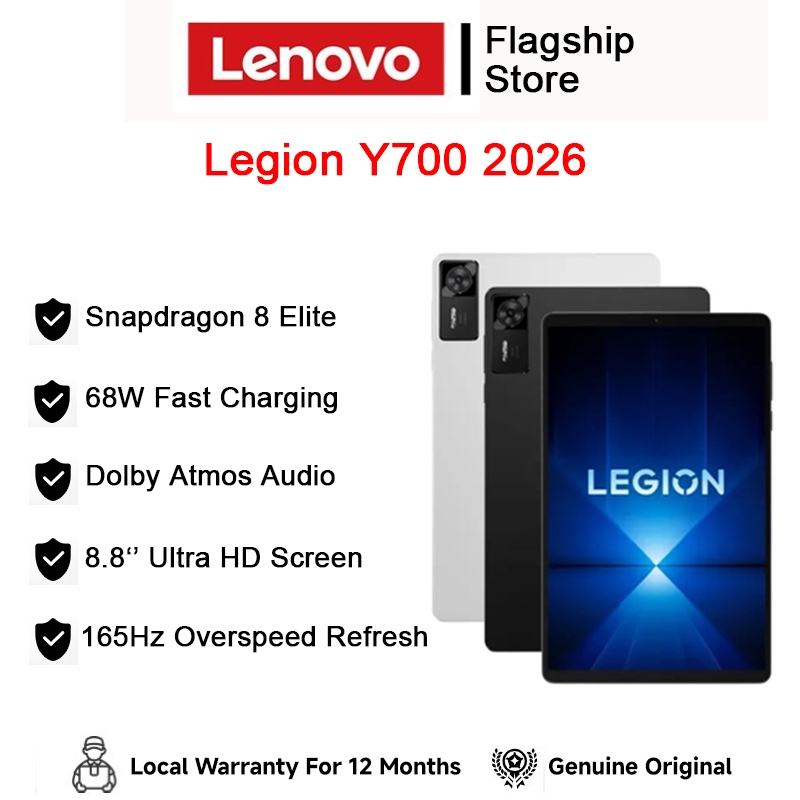 Lenovo Legion Y700 2026 Gen 4 3K Ultra HD 408PPI Snapdragon 8 Elite Gaming Tablet Android Dual X ...