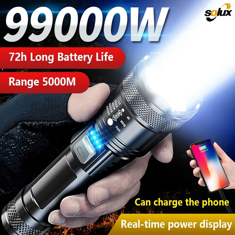 Shop flashlight rechargeable heavy duty for Sale on Shopee Philippines