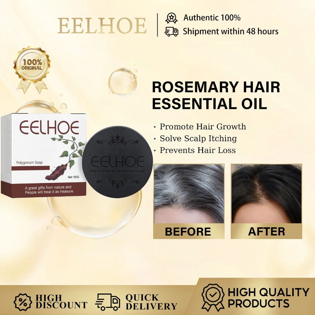 EELHOE Hair Growth Soap Shampoo Ginseng Polygonum Soap Polygonum ...