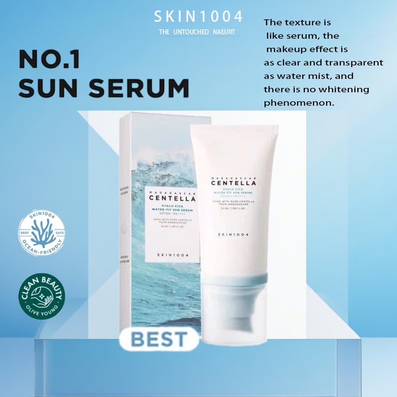 SKIN1004 Madagascar Centella Hyalu-Cica Water-Fit Sun Serum Sunscreen ...