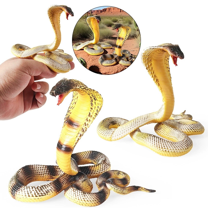 Simulation Cobra Snake Reptile Model Solid Figure Children Science ...