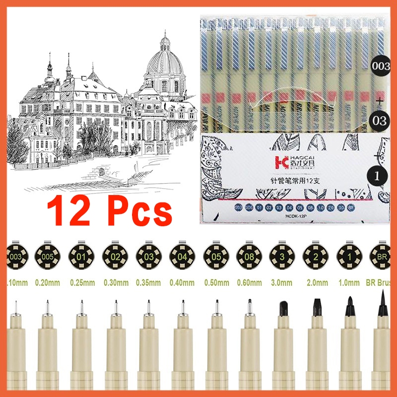 3/5/8/10/12 pcs Sakura Pigma Micron Pen Set Fineliner Pens for Sketch ...