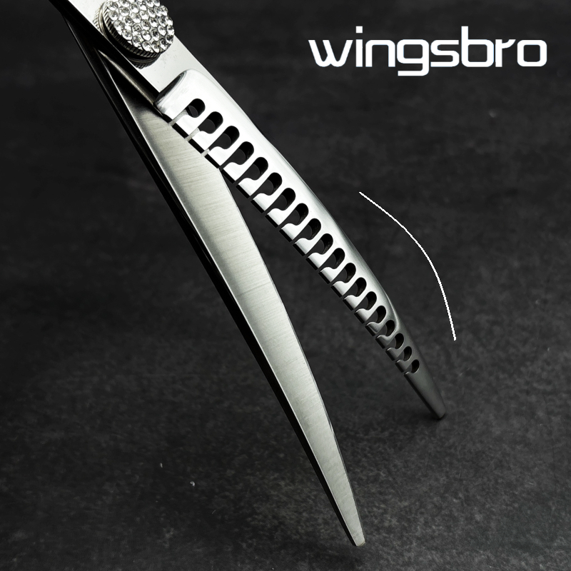 wingsbro 7 inch Pet Curved Thinning Scissors Dog Grooming Shears,Dog Hair Trimming tool | Shopee ...