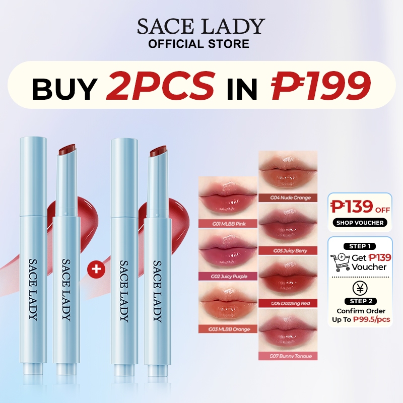 SACE LADY Matte Glasting Gloss Lipstick VE Moisturizing Long Lasting ...