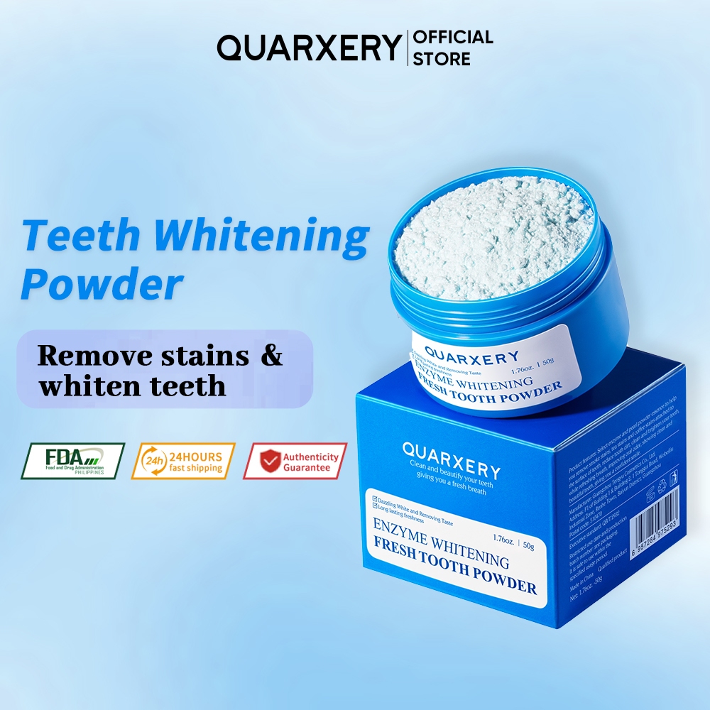 Quarxery Teeth Whitening Powder 50g | Stain Removal & Fresh Breath 50g ...