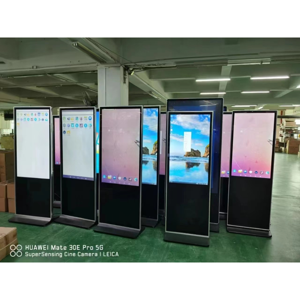《SAN PEDRO IN STOCK》32 43 49 55 inch LCD monitor standing touch screen ...