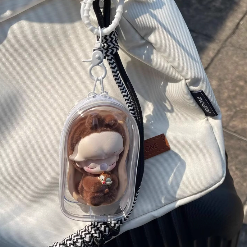Transparent Organizer Pouch Storage Bag Keychain Wallet Thicken Classic ...