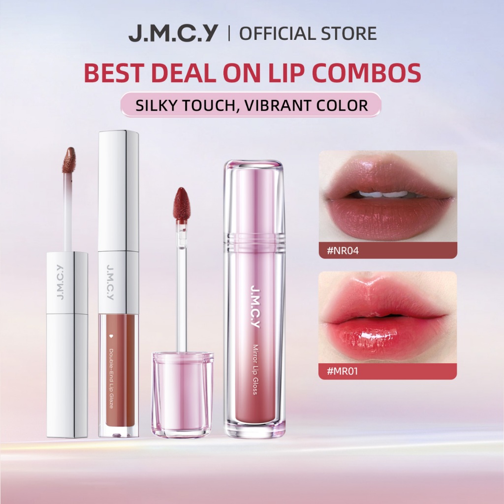 JMCY 3-in-1 Lipstick Plump Lip Sweatproof Long Lasting Liptint and ...