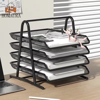 4-Layer Metal Mesh File Organizer Drawer Design Sturdy Desk Storage ...