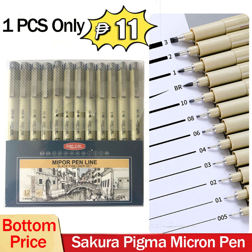 【Lowest Price】Sakura Pigma Micron Pen Detail Drawing Fineliner Pen ...