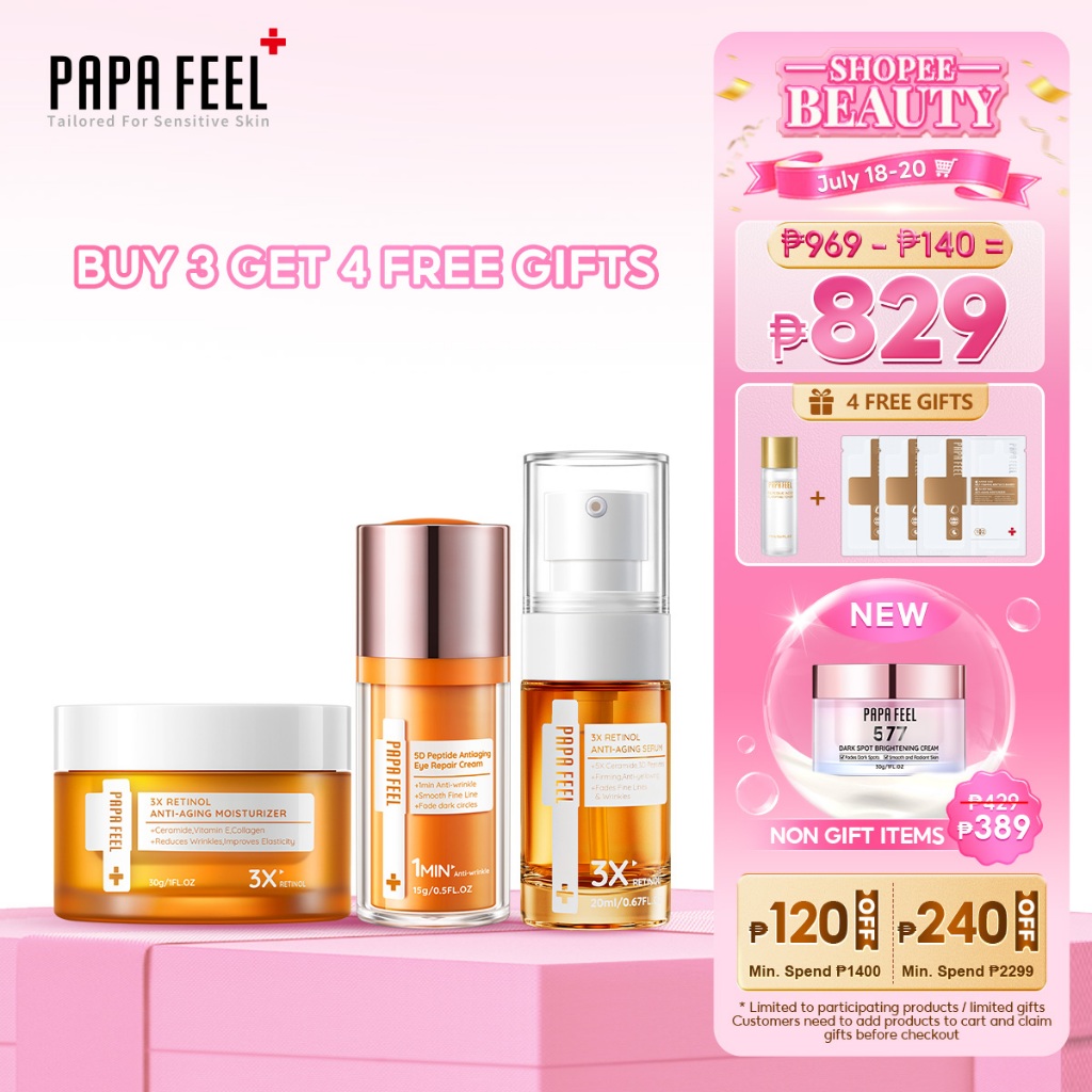 PAPA FEEL【Anti Aging Set】5D Peptide Fade Dark Circles Eye Cream 15g ...
