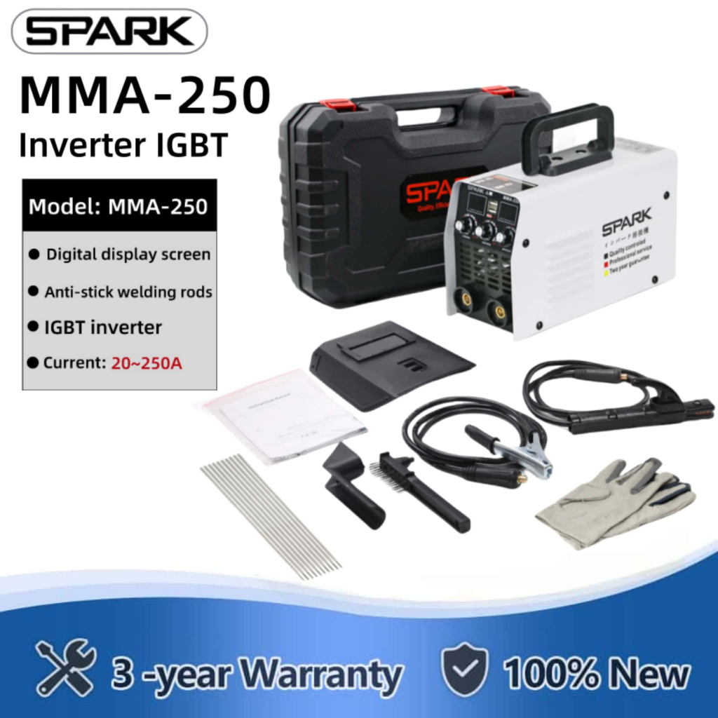 SPARK MIG Welding Machine MIG250 25 3IN1 Welding Machine Portable IGBT ...
