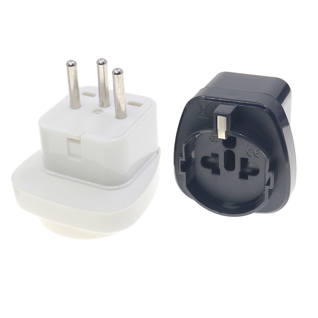 Swiss Travel Plug Adapter Type J, Universal US/Italy/Brazil/Schuko To ...