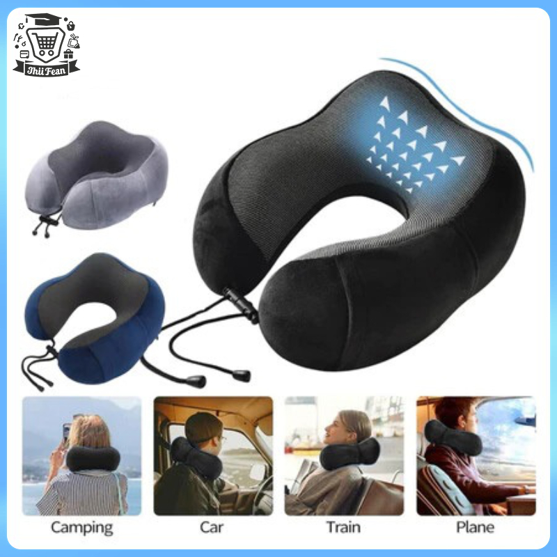 【Mani Fashion Store】Magnetic Memory Foam Travel Neck Pillow - U-Shaped ...